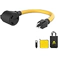 Amazon.com: 30 Amp to 15 Amp 110 RV Adapter Cord, NEMA 5-15P Male to TT-30R Female Electrical ...