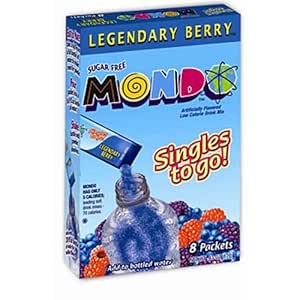Amazon.com : Mondo Singles To Go Legendary Berry, 8-Count (Pack of 12 ...