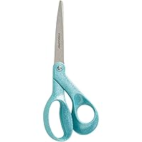 Amazon.com: Fiskars Premier 8in Bent Sparkle Scissors Tide Blue