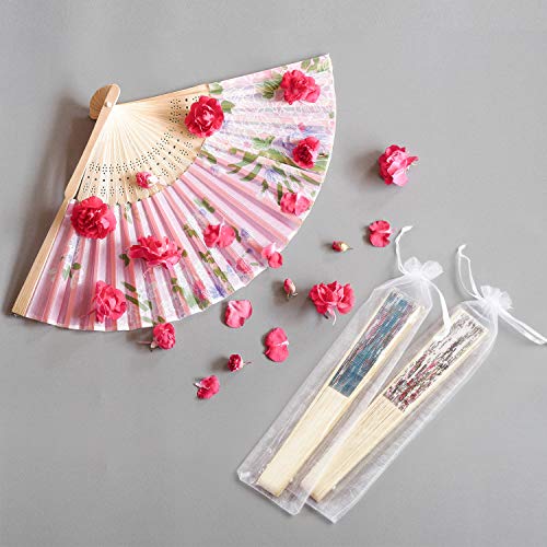 100 Pieces Organza Fan Pouch White Drawstring Sheer Organza Bags ...