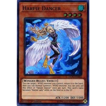 Amazon.com: Yu-Gi-Oh! - Harpie Dancer - DUPO-EN044 - Ultra Rare - 1st Edition - Duel Power: Toys ...