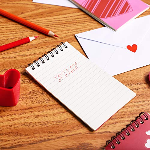 Valentine's Spiral Notepads for Kids Classroom Exchange (3 x 5 in., 24 ...