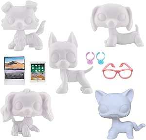 Amazon.com: Custom lps White Bases, 5pcs lps Pets White Molds, lps ...
