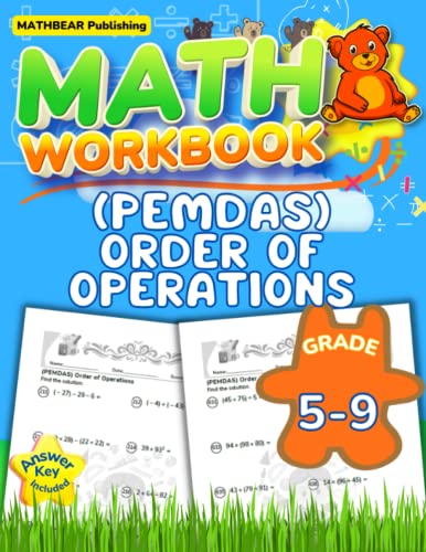 Mua MathBear: Math Workbook Grades 5 to 9: PEMDAS - Order of Operations ...