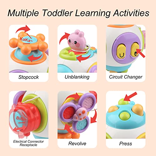 New-Star Montessori Sensory Toys for Toddlers 1-3 Fidget Cube Board ...