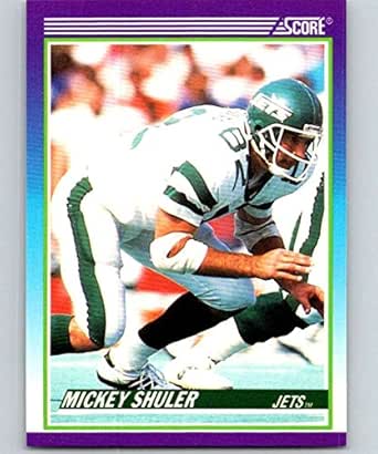 Amazon.com: 1990 Score #467 Mickey Shuler NY Jets NFL Football ...