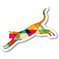 Amazon.com: Cat Jumping Sticker Polygon Stickers - 3 Pack - Set of 2.5 ...
