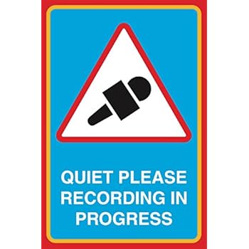 Amazon.com : Do Not Disturb Recording In Progress 12"x18" Building ...