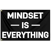 Amazon.com : Mindset is Everything Flag 3x5 Ft Motivational Fitness ...