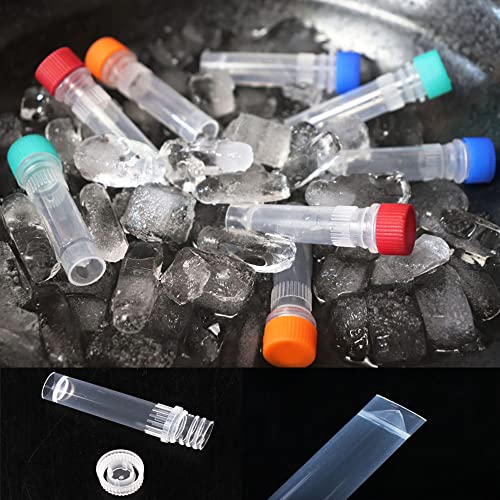 25pcs 1.5ml Lab Plastic Frost Test Tubes Vial Seal Cap, Graduated Marks ...