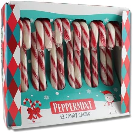 Becky's 12 Candy Canes - Peppermint - Peppermint Flavour - Pack of 12 ...