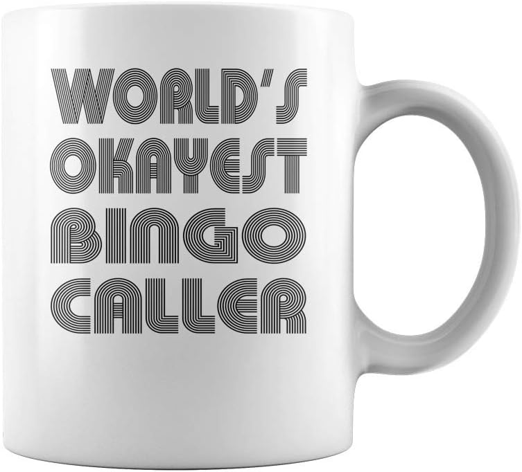 Amazon Worlds Okayest Bingo Caller Job Title Mug Coffee Mug 