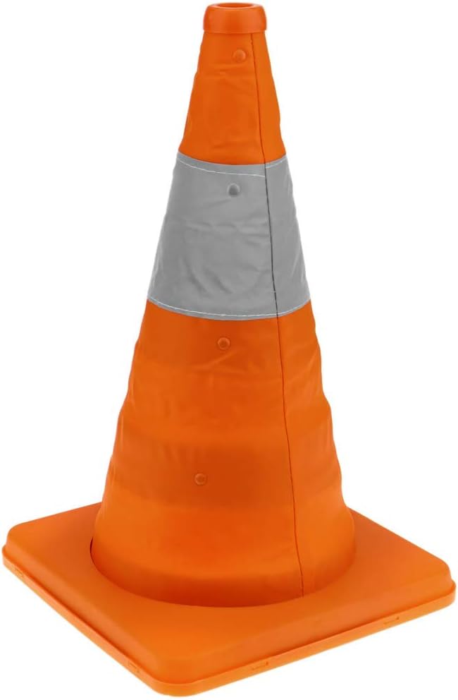 PrimeMatik – Traffic cone with reflector signaling and beacon 41 cm ...