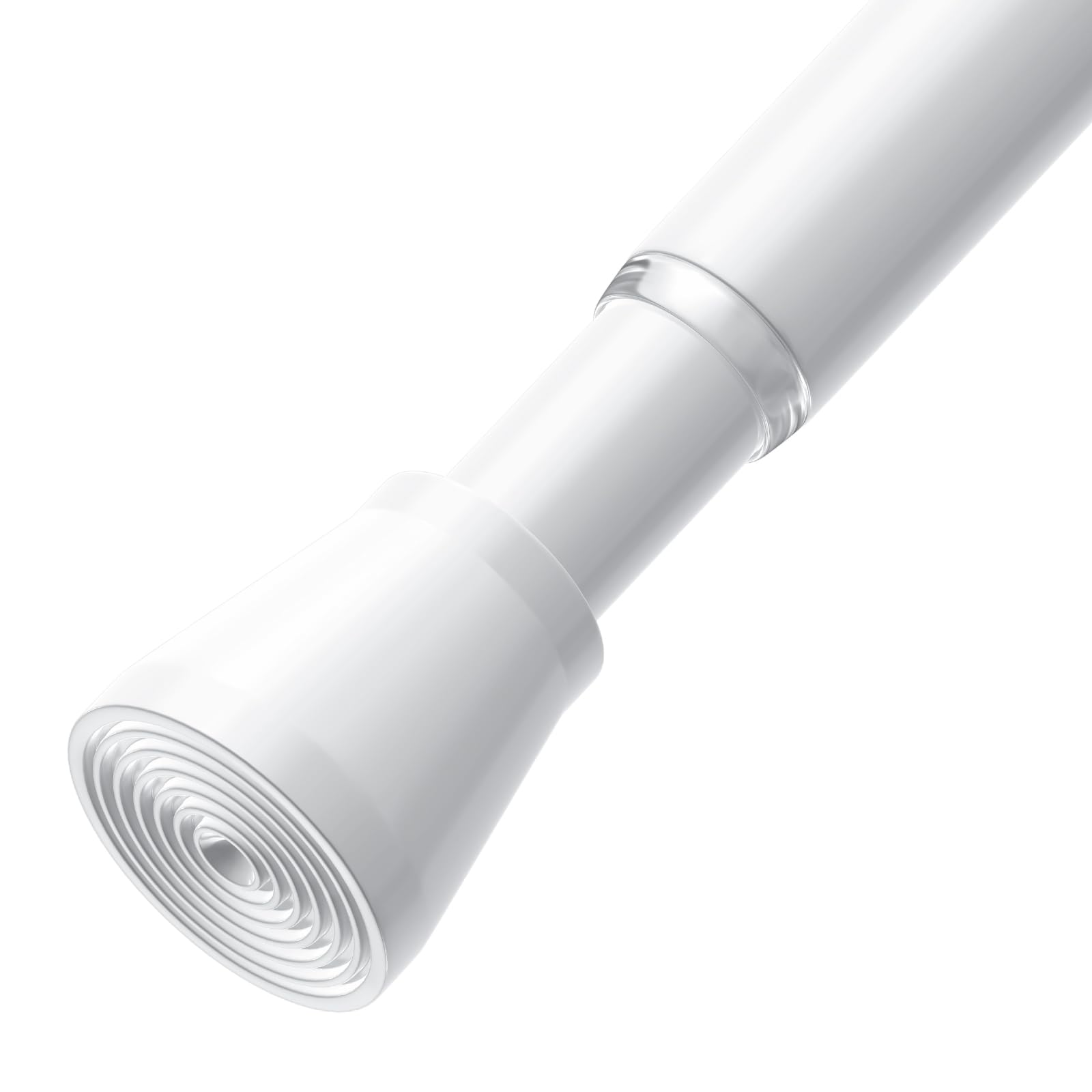 AIZESI White Tension Rod for Windows 28 to 48 inch, Adjustable Curtain ...