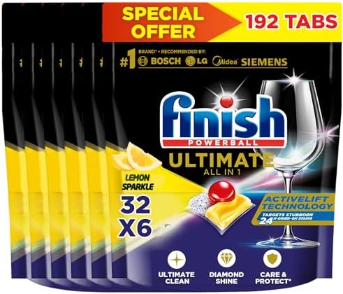 Finish Powerball Ultimate Dishwasher Detergent Tablets for Ultimate ...