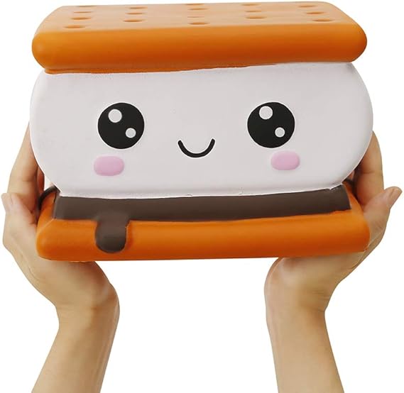 Anboor 7.9 Inches Squishies Jumbo Smore Kawaii Soft Slow Rising Giant ...