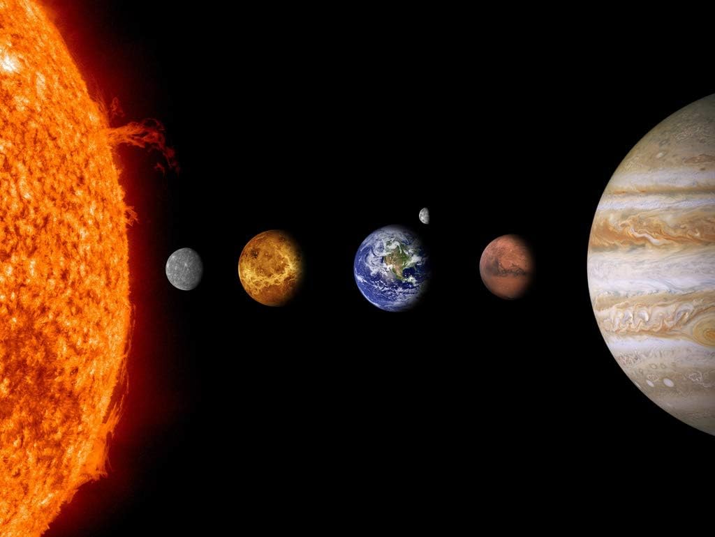 Lais Jigsaw Puzzle Solar system I: Sun, Mercury, Venus, Earth with Moon ...