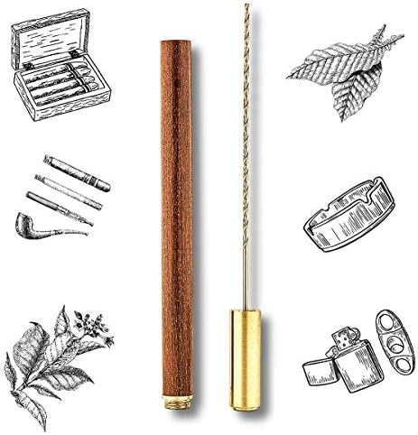 Cigar Draw Enhancer Tool QBOSO Travel Cigar Draw with Wooden Case ...