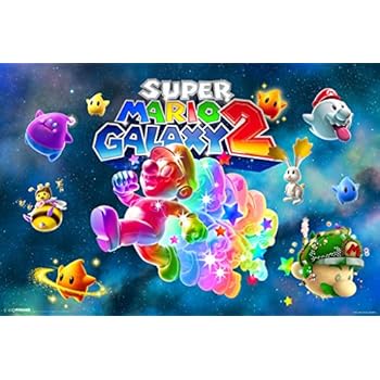 Amazon.com: Nintendo Super Mario Galaxy Video Game Poster Print - 24x36 ...