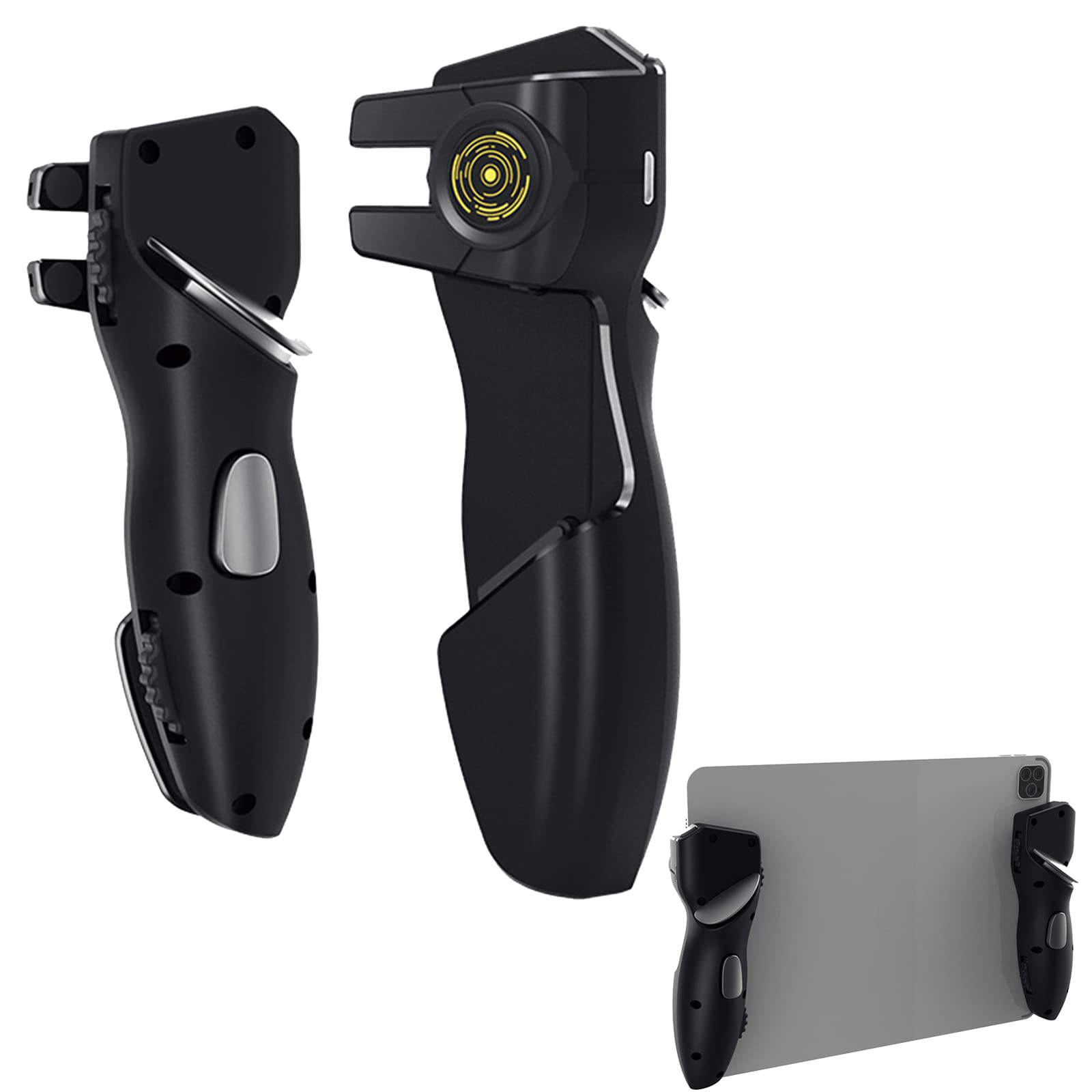 HMHAMA Tablet Game Joystick Trigger Handle Game Controller Gamepad L1R1 Trigger Aim Button Six ...