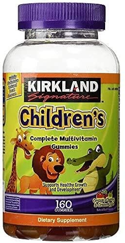 KIRKLAND Signature FsmJUt Childrens Complete Multivitamin Gummies, 160 ...