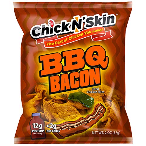 Chick N’ Skin Fried Chicken Skins - BBQ Bacon Flavor (8Pack) | Keto ...