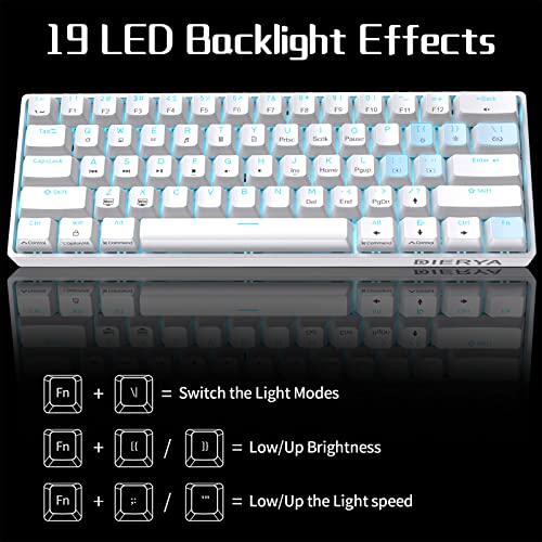 Dierya DK61se Teclado Mecánico Gaming Mini 60% Red Switch Mechanical ...