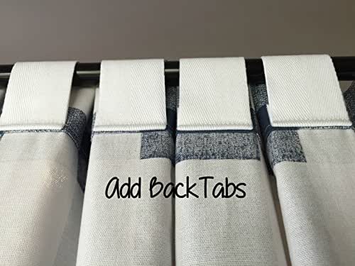 Amazon.com: Add Back Tabs - Back Tab Curtains - Pleated Tab Curtains ...
