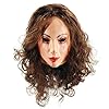 Realistic Latex Female Woman Face Mask Halloween Latex Mask with Wig ...