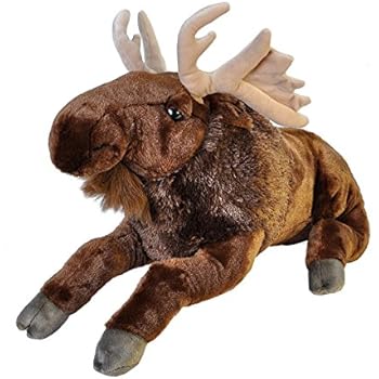 Amazon.com: Wild Republic Jumbo Moose Plush, Giant Stuffed Animal ...