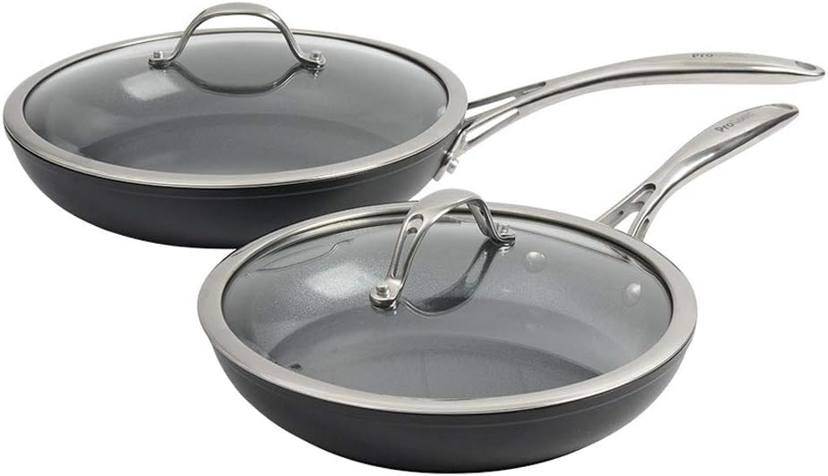ProCook Professional Ceramic - Set Poêles à Frire Compatible Induction - 24cm & 28cm ...
