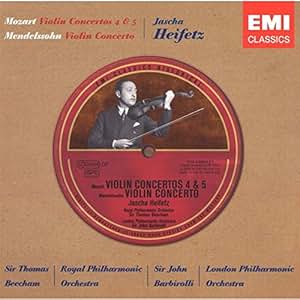 Mozart, Mendelssohn - Mozart: Violin Concertos #4 & 5/Mendelssohn ...