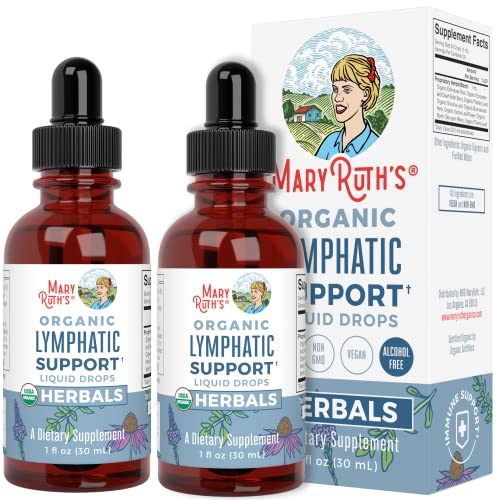 Lymphatic Support Drops | USDA Organic Lymphatic Cleanse for Immune ...
