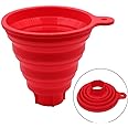Amazon.com: KongNai Silicone Collapsible Funnel for Jars, Foldable Large Canning Funnel for Wide ...