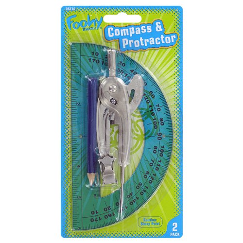 Foohy Plastic Compass & Protractor (Colors May Vary) Nepal | Ubuy