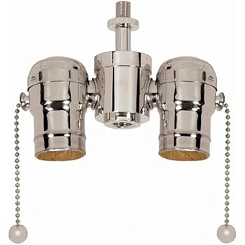 B&P Lamp 2-Light Cluster Body W/Pull Chain Sockets - Wired - - Amazon.com