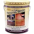 Preserva Wood Transparent Matte Redwood Oil-Based Oil-Based Stain and ...