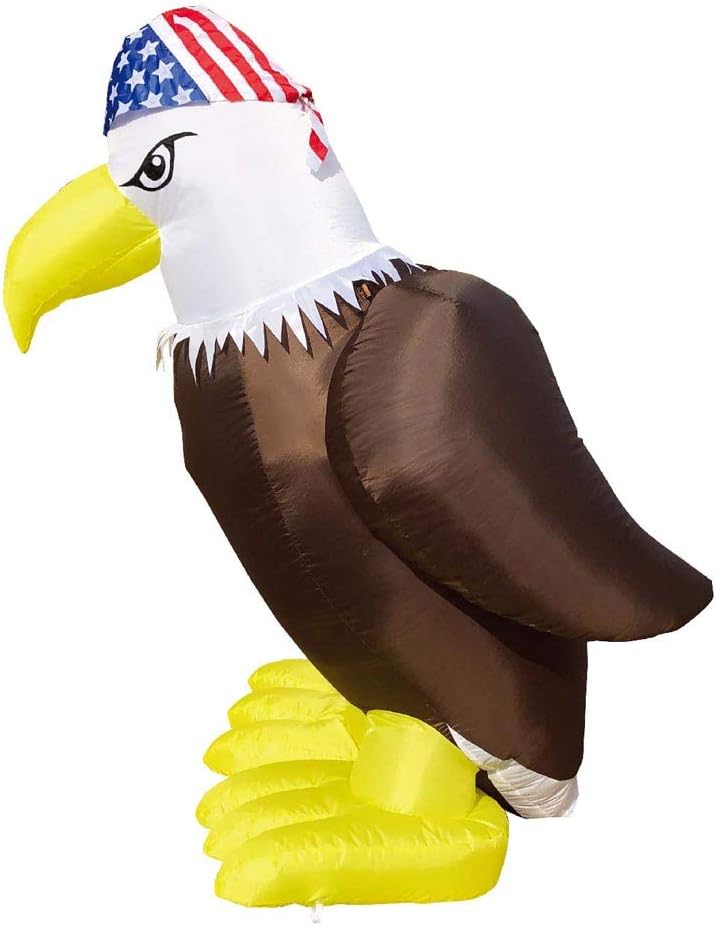 Air Blown Inflatable Patriotic 8 Bald Eagle Yard Decoration