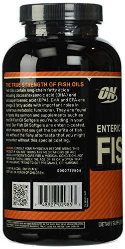 Optimum Nutrition Fish Oil Softgels, 300 mg, 200 Count | Pricepulse