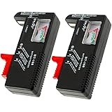 Dlyfull Battery Tester, LCD Display Universal Battery Checker for AA ...