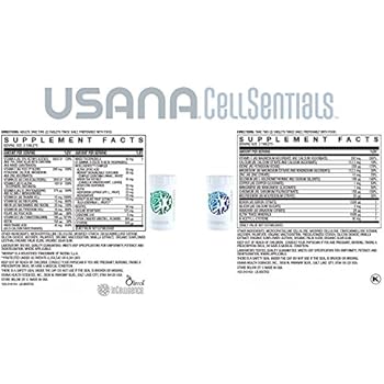 Amazon.com: Usana Essentials - 4 Week Supply of Total Body Health, Pack ...