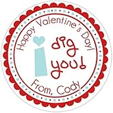Amazon.com: Personalized Customized Valentine's Day Gift Stickers ...