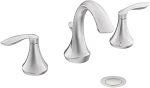 Moen T6420 EVA Two-Handle High-Arc 8-Inch Widespread Bathroom Faucet ...