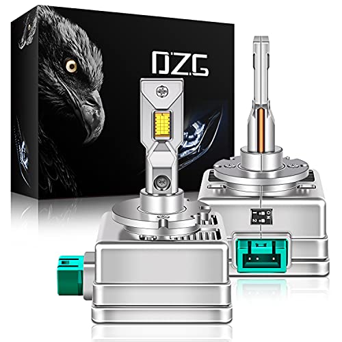 DZG D3S D3R Led Headlights 100W 8600LM 6000K Plug and Play to Xenon ...