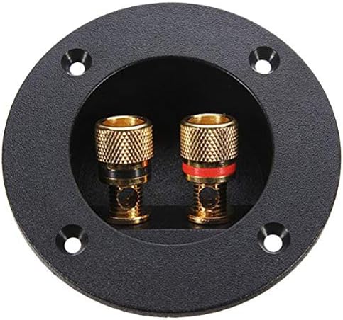 INOOMP Subwoofer Terminal Cup DIY 2- Way Speaker Box Terminal Binding Post Screw Cup Connector ...
