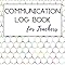 Communication Log Book for Teachers: Document and Record Parent Teacher ...