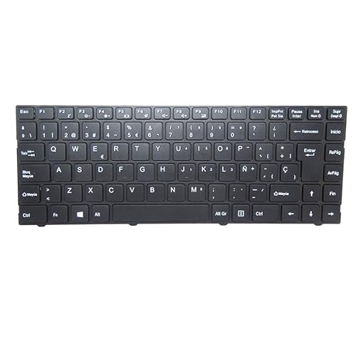 Spanish SP Laptop Keyboard for ECS SF40KB6 Black with Frame in Dubai ...