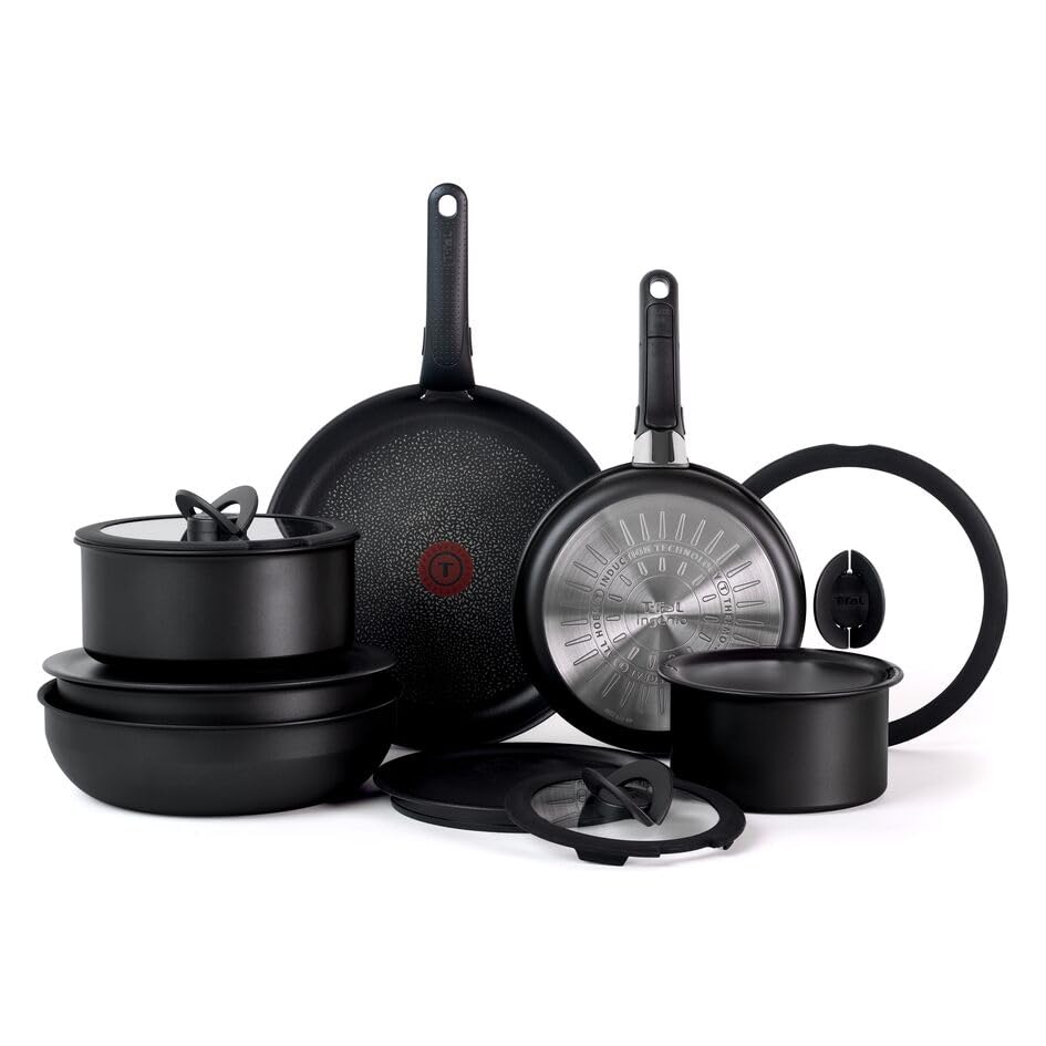 T-fal Ingenio Expertise Non Stick Cookware Set 14 Piece, Induction Oven ...