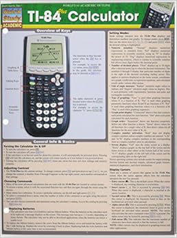 Ti 84 Plus Calculator (Quick Study Academic): Inc. BarCharts ...