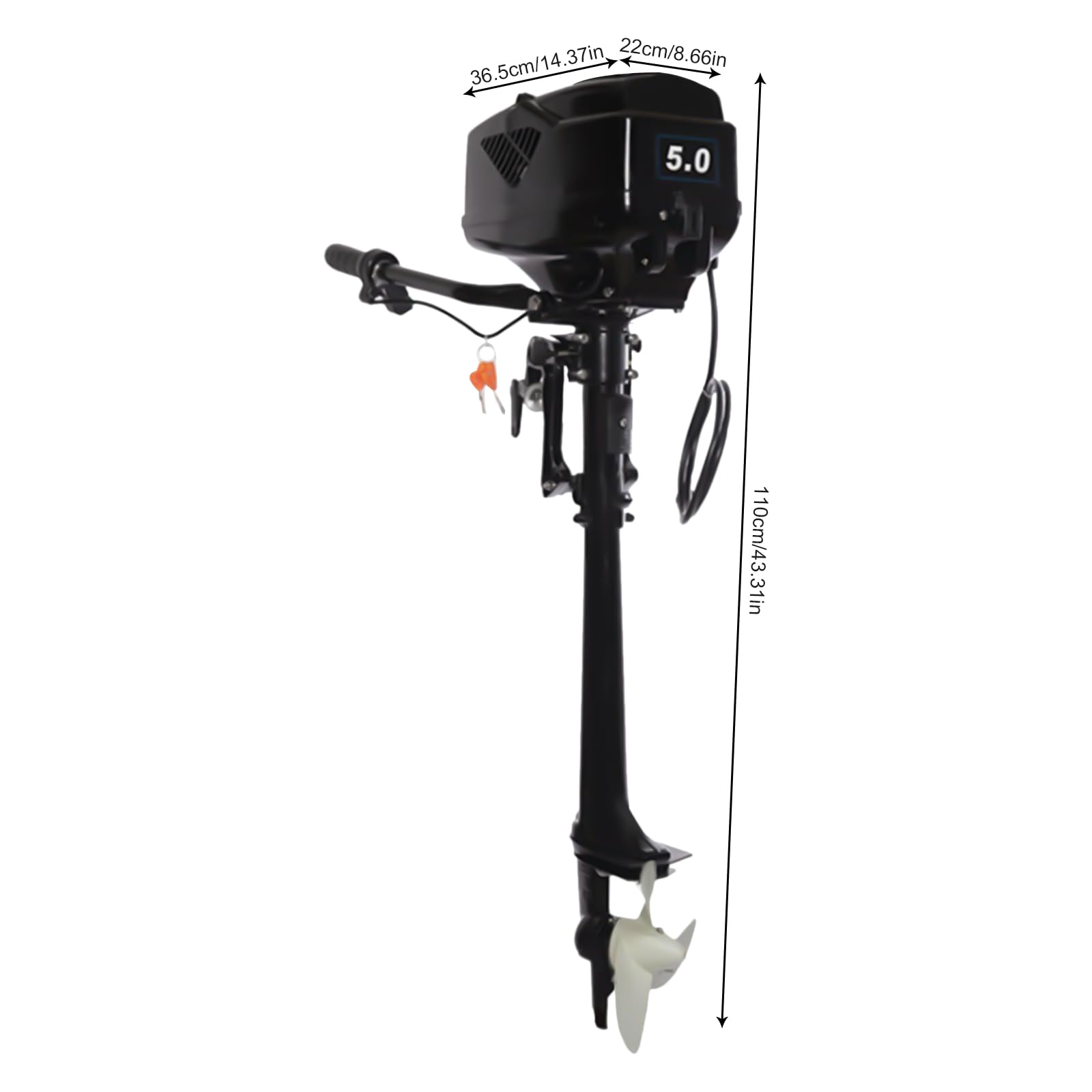 Mua HANGKAI 5HP Electric Outboard Motor Boat Engine 1200W Electric ...